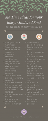 How to get me-time as a single mother - Single Mother Survival Guide